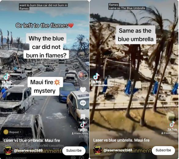 Fact Check Demo Video And Blue Objects Do Not Prove A Laser Caused Hawaiis Maui Fires Lead